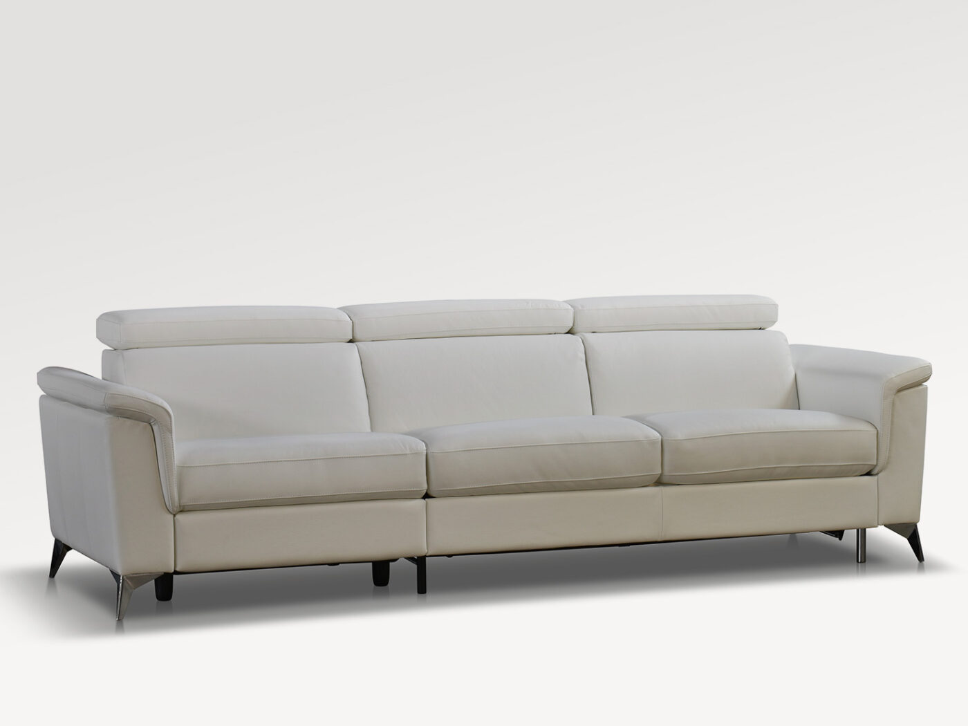 Canapé convertibles 4 places + relax cuir 3014 - cm - FRANCE CANAPÉ