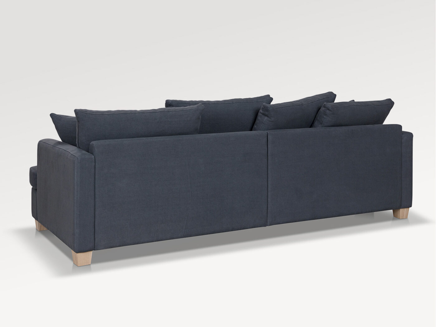 Canapé 3 places XL velours côtelé 242 /21 DARK BLUE MANCEY ...
