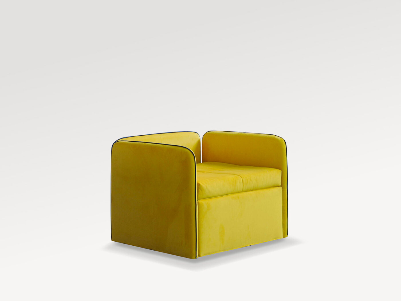 Pouf convertible tissu uni 25 - cm - FRANCE CANAPÉ