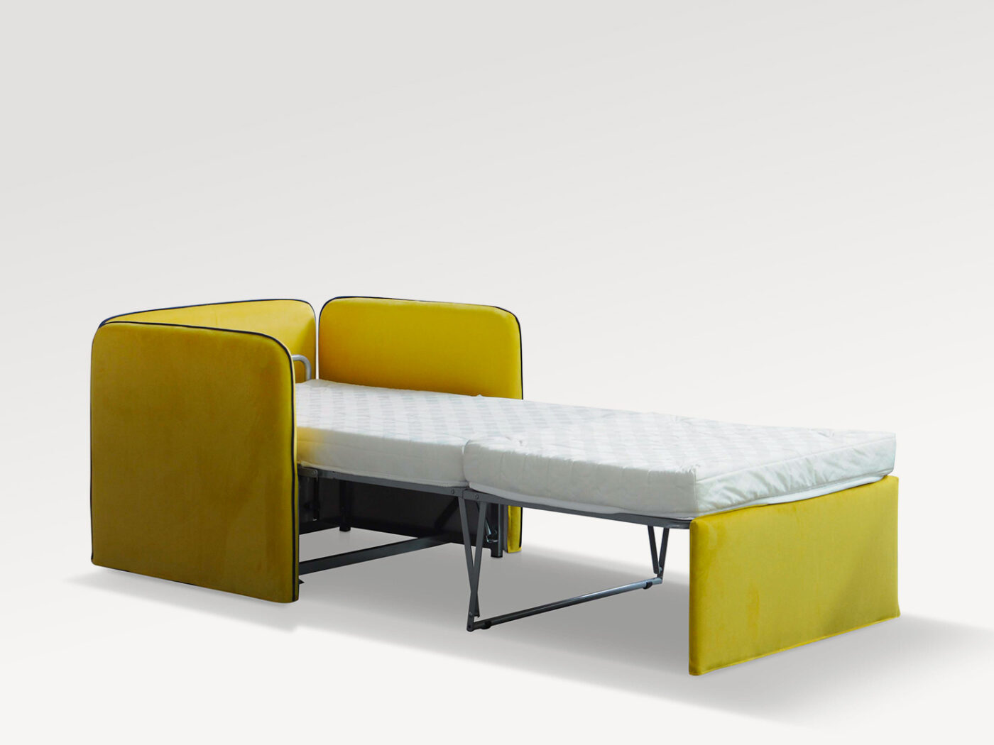Pouf convertible tissu uni 25 - cm - FRANCE CANAPÉ
